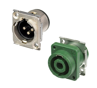 MOUNTING PLATE - Tapped M3 for Neutrik D-series and similar connectors