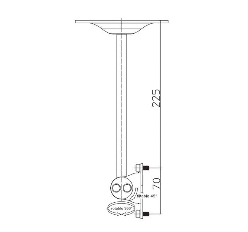 GENELEC 8000-435B LOUDSPEAKER MOUNT Ceiling, for some Genelec ...