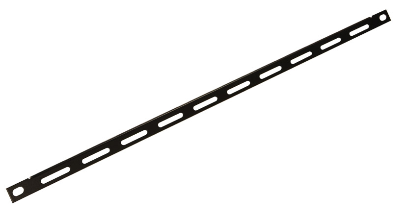 CANFORD HORIZONTAL CABLE LACING BAR, 1/2U, Black